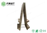 China Custom Cardboard Floor Display Rack 350g CCNB Offset Printing Portable Hook Stand for sale