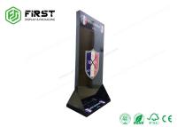 China Custom Retail POP Cardboard Floor Hook Display Stand 4C Offset Printing 150 GSM for sale