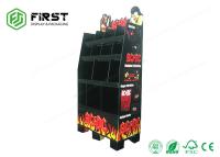 China UV Coating Corrugated Cardboard Floor Displays Sturdy Structure POP Displays Custom Size for sale