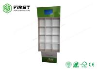 China Custom Printed Eco-friendly Corrugated Cardboard POP Floor Display Stand 120x80 cm for sale