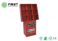 China Custom Corrugated Cardboard Floor Display Stand for Supermarket Promotion 120cm for sale