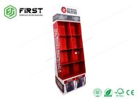 China Custom Corrugated Cardboard Floor Display Stand for Retail Advertising Promotional Use for sale