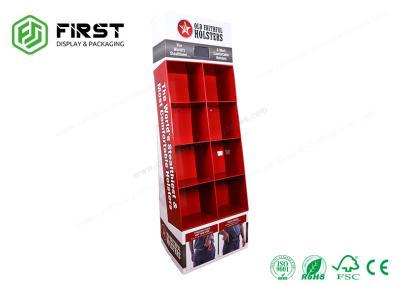 China Custom Corrugated Cardboard Floor Display Stand for Retail Advertising Promotional Use for sale
