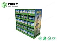 China Custom Corrugated Cardboard Floor Display Stand 4C Color Printing 300x450x1640mm for sale