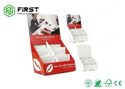 China Customized CMYK 4C Offset Printing Foldable Cardboard Counter Display Box 17x20x28 cm for sale
