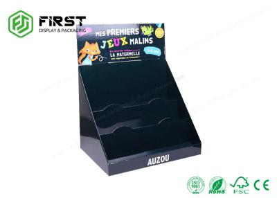China Custom CMYK Printed Cardboard Counter Top Display Box 350g Recyclable Paper Retail for sale