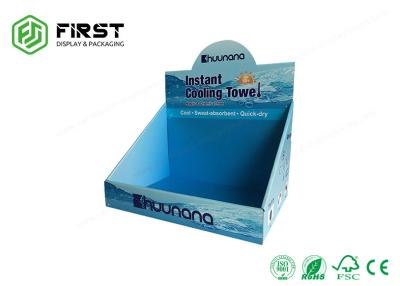 China Custom Recycled Cardboard Counter Display Boxes Offset Printing 38x30x25cm Eco Friendly for sale