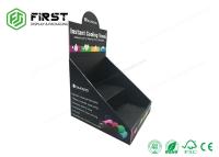 China Customized Matte Black Recyclable Cardboard POP Counter Display Stand 300g CCNB for sale