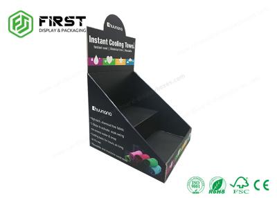 China Customized Matte Black Recyclable Cardboard POP Counter Display Stand 300g CCNB for sale
