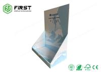 China Custom Recyclable Cardboard POP Counter Display 100pcs MOQ with Hooks PDQ Retail Stand for sale