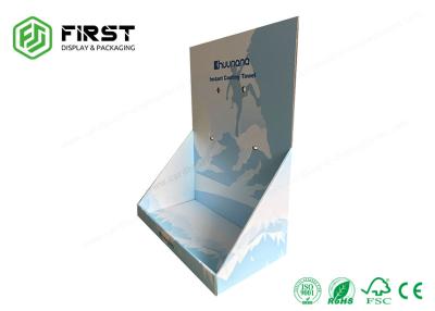 China Custom Recyclable Cardboard POP Counter Display 100pcs MOQ with Hooks PDQ Retail Stand for sale
