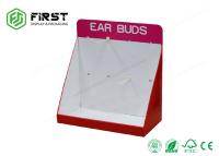 China Custom Printed Cardboard Counter Display Stand with Hooks Eco-Friendly 100 pcs MOQ for sale