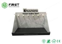 China Custom Recycled Cardboard Countertop PDQ Display with Hooks 200 Pcs MOQ for sale