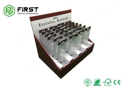 China Customized Foldable Cardboard Counter Display Box for Retail Store Durable 75% Recycled Material for sale