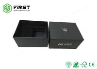 China Custom Matte Black Cardboard Gift Box Packaging with Foil Stamping OEM 1000 PCS for sale
