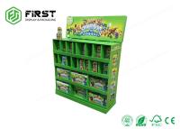 China Recyclable POP Carton Stand Customized Printing Cardboard Floor Display Stand for sale
