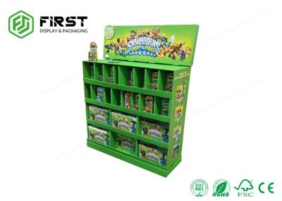 China Recyclable POP Carton Stand Customized Printing Cardboard Floor Display Stand for sale