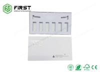 China White Cardboard Rigid High End Gift Boxes Handmade Hot Stamping Logo With Lid Custom Size for sale