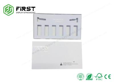 China White Cardboard Rigid High End Gift Boxes Handmade Hot Stamping Logo With Lid Custom Size for sale