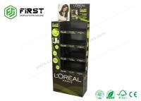 China Custom Recyclable Cardboard Floor Display Stand for Cosmetics 450g for sale