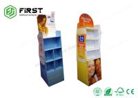 China Custom Corrugated Cardboard Display Stand 600x300x1500mm Foldable POP Shelf for sale