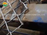 China Heavy Galvanised Diamond Chain Link Fencing 1.8mm 2.0mm 2.2mm 2.5mm 3.0mm Mesh for sale