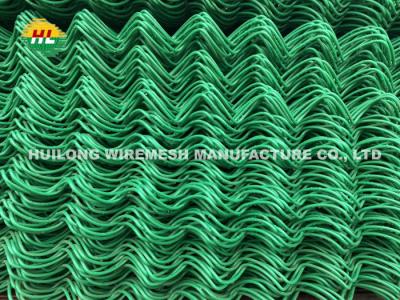 China 2.0mm/2.8mm Green Color PVC Diamond Mesh Fencing In Stock for sale
