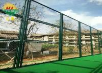 China 3.5mm Soccer Court Chain Link Wire Fence Pvc Coated Or Galvanized 10ft High for sale