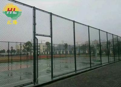 China 7ft Tall Chain Link Wire Fence Green Coated Standard Mesh 2