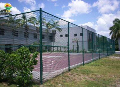 China 45 X 45 Mesh Chain Link Wire Fence 4.5mm 3m X 20m For Basketball Court for sale