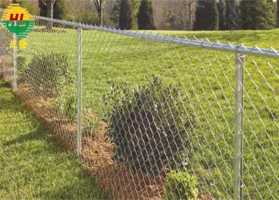 China Diamond Mesh 1.5x30m Chain Link Wire Fence 9ga Of Residential Or Commercial for sale