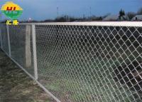 China 6ft 50*50 X 9 Ga Grey Coated Chain Link Fence Heavy Galvanized for sale
