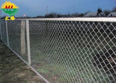 China 6ft 50*50 X 9 Ga Grey Coated Chain Link Fence Heavy Galvanized for sale