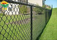 China 1.8m*15m*50*50mm*3.5mm Chain Link Wire Fence Heavy Duty Black Pvc Coated for sale