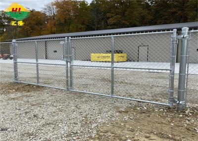 China 6.3 Ft High Cyclone Mesh Fencing Residential Hot Dipped Galvanized With Gate for sale