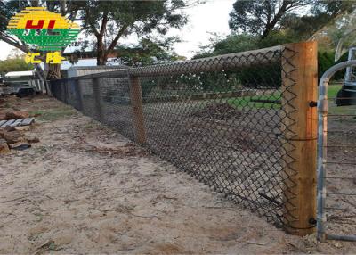 China Vinyl Coated Steel Chain Link Fence Fabric 10 Gauge 4 Ft H X 45 Ft W for sale