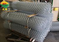 China 10 Gauge Steel Wire Heavy Galvanised Chain Link Fence 6ftx 45ft Roll for sale