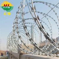China Anti Theft Concertina Razor Wire High Tensile Steel Core And Galvanized Steel Material for sale