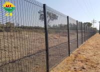 China 358 High Security Hot Dipped Galvanized Welded Mesh Fence Black Ral9005 for sale
