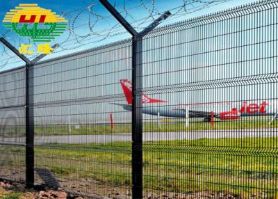 China All Ral Color Pvc Coated Clear View 358 Weld Mesh Fencing 10GA For Airport for sale