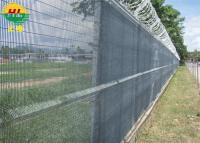 China 2500mm 3000mm Anti Climb 358 mesh fencing panels With Razor Wire rustproof for sale
