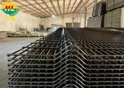 China Curved Anti Climb 358 Welded Mesh Fence 76.2X12.7mm Mesh Non Rusting for sale