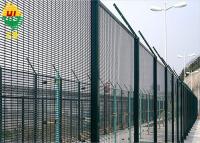 China Green Color 5 Foot Welded Wire Fence Clear Vu Security Steel for sale