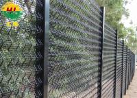 China 4.0mm / 8 Gauge Wire Diameter Welded Mesh Fence Pvc Coated 358 square post for sale