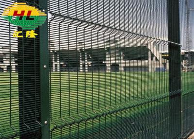 China Low Carbon Steel 3d Curve 358 Security Fence With 1.5mm-3.0mm Thickness Post for sale