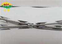 China Stainless Steel Astm Concertina Wire Fence Enhanced Security With 3 Clips Per Spiral for sale