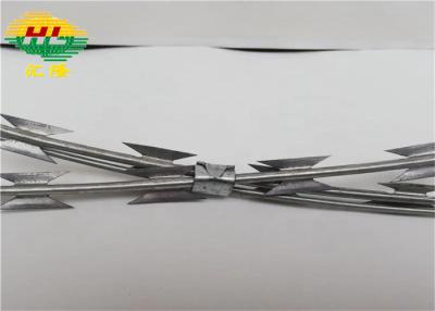 China Stainless Steel Astm Concertina Wire Fence Enhanced Security With 3 Clips Per Spiral for sale