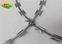 China Hot Dipped Galvanized Flat Style Concertina Barbed Wire High Strength for sale