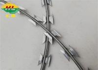 China 10m Anti Theft Barbed Wire Concertina Coil Hot Dipped Galvanized for sale