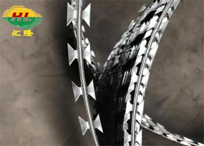 China Non Rusting  Bto-22 Concertina Barbed Wire 450mm Coil Diameter for sale